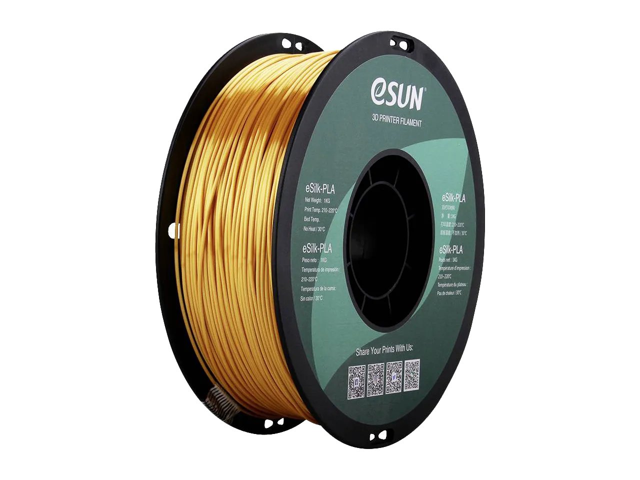 EPLA-SILK 1,75mm ROSE GOLD 1kg ESUN 3D FILAMENT (109866440198), ESUN | Printer supplies - UFP ...